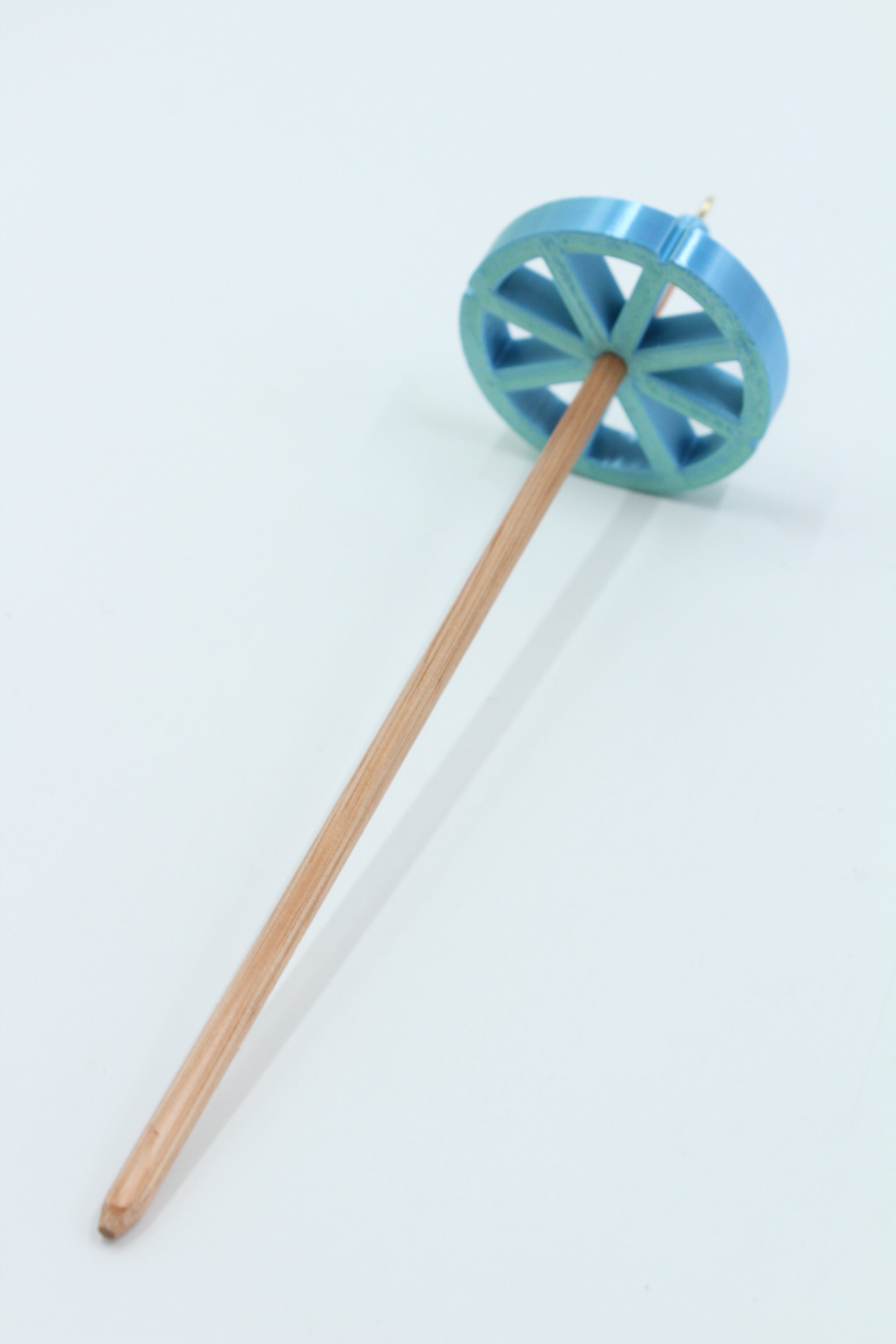 Wheel - TOP Whorl Drop Spindle - LIGHT WEIGHT - blue – Skein Machine